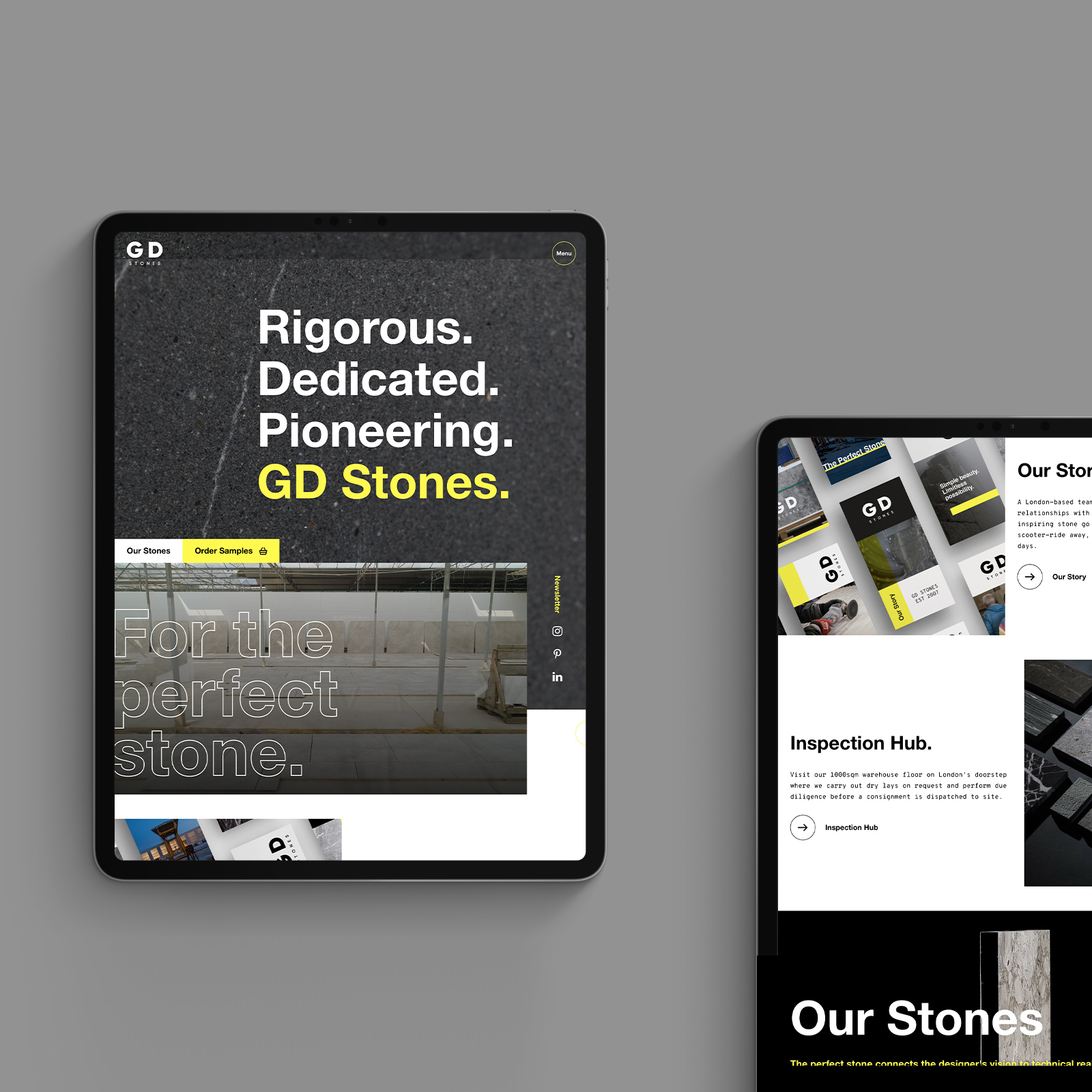 GD Stones: Web Design & Branding | Bluestone98